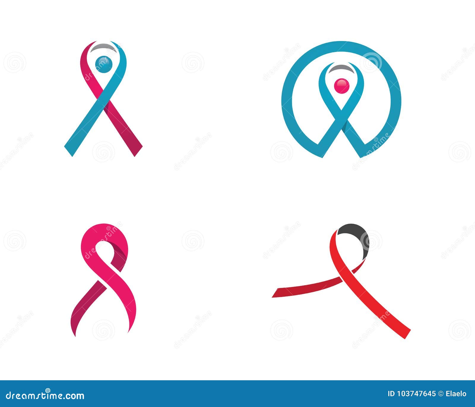 Ribbon logo template stock vector. Illustration of isolated - 103747645