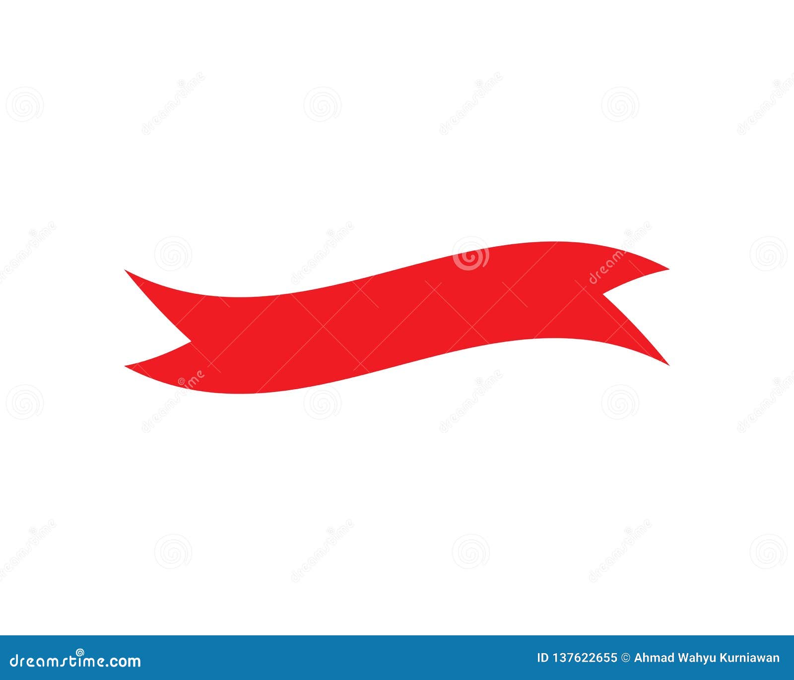 Ribbon logo vector stock vector. Illustration of shape - 137622655