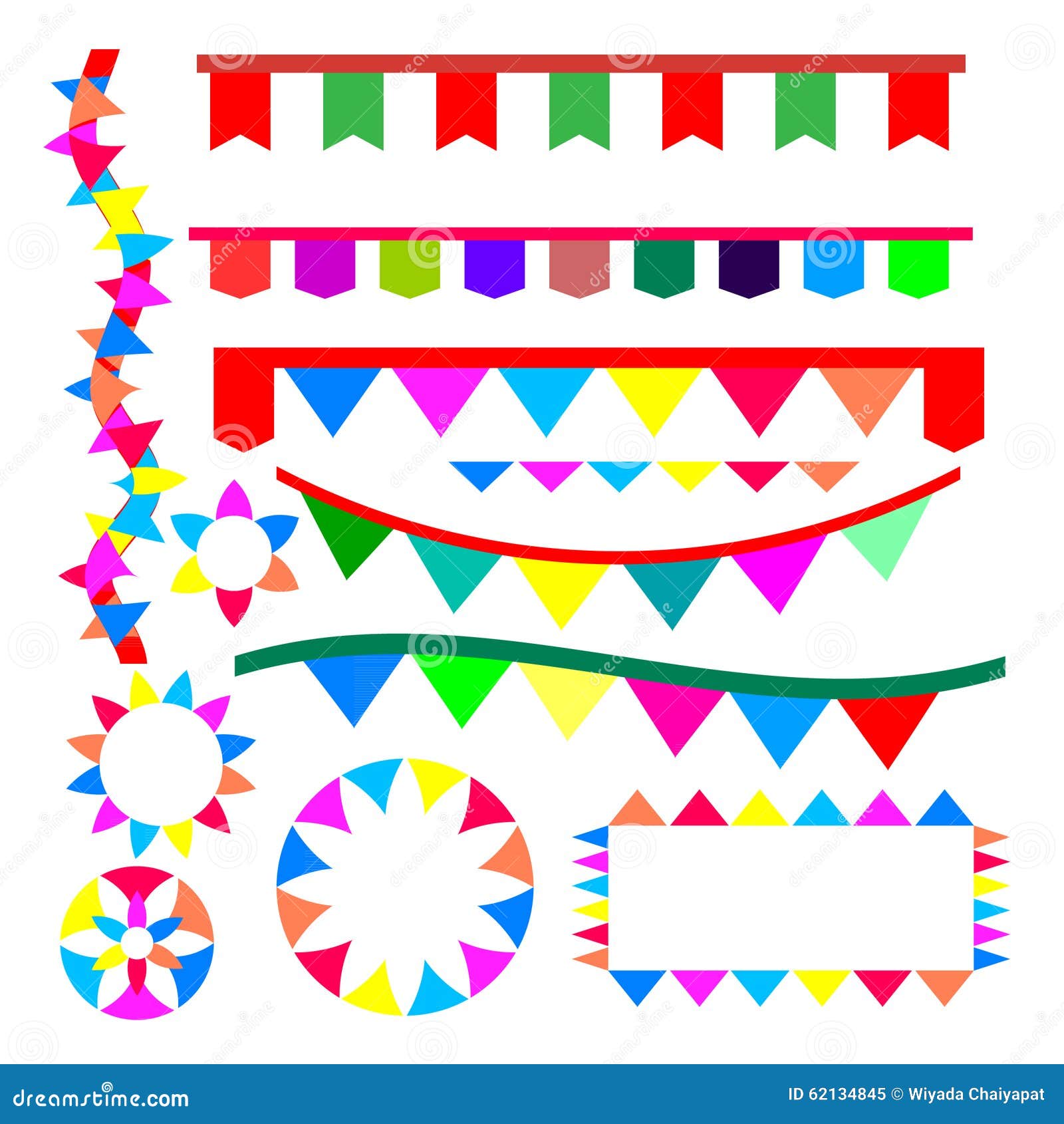 Ribbon for party vector stock vector. Illustration of decoration - 62134845
