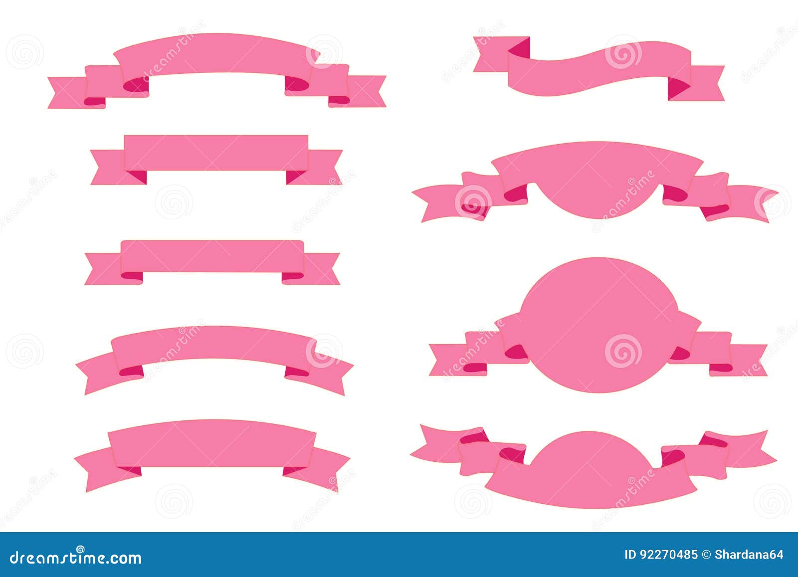 Ribbon pink stock image. Illustration of parties, pink - 92270485