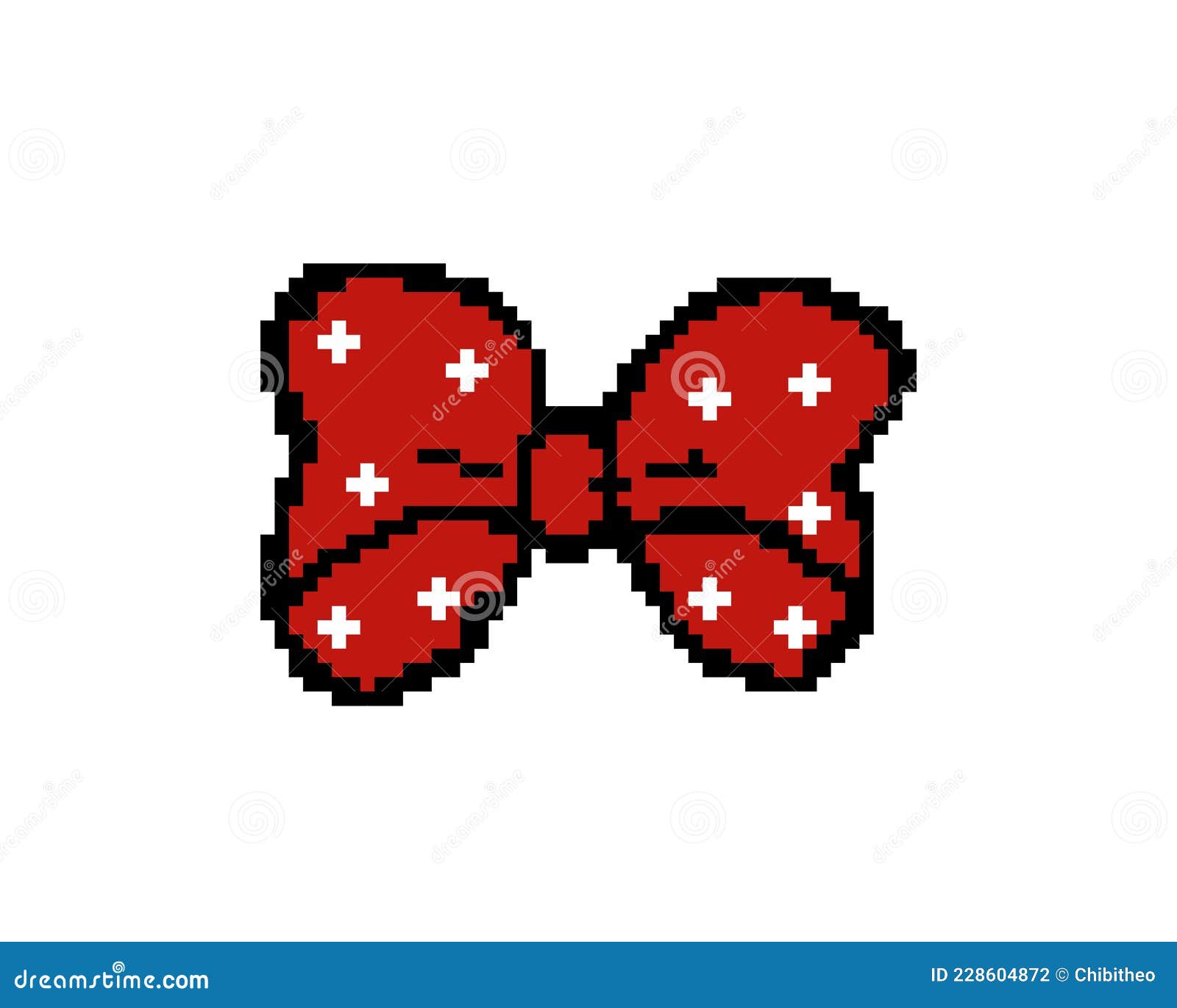 Ribbon Pixels for 8 Bit Game Assets Stock Vector - Illustration of ...