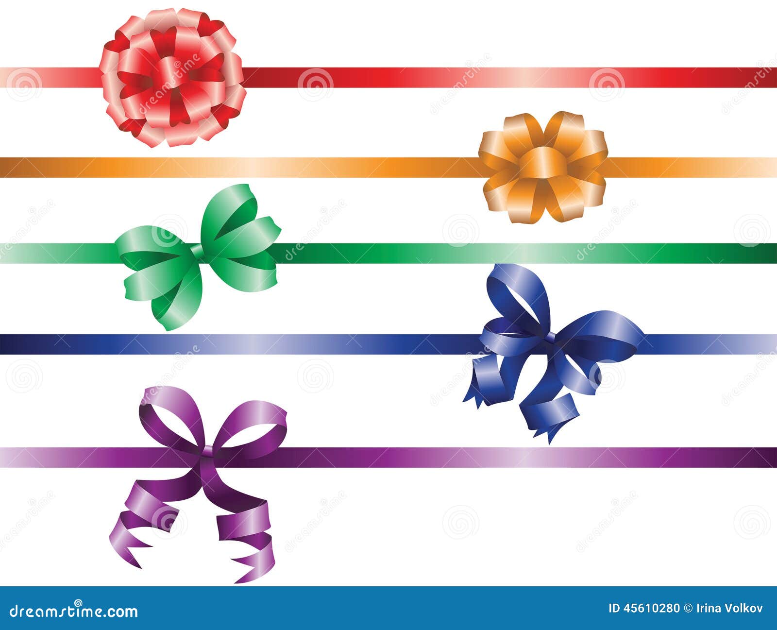 Ribbons clip-art stock vector. Illustration of present - 45610280