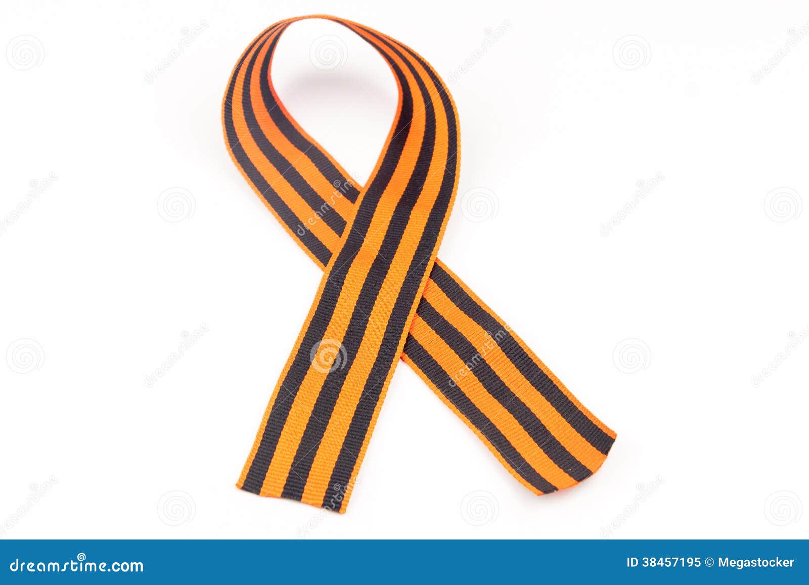 Ribbon of Saint George Isolated on White Stock Image - Image of ...