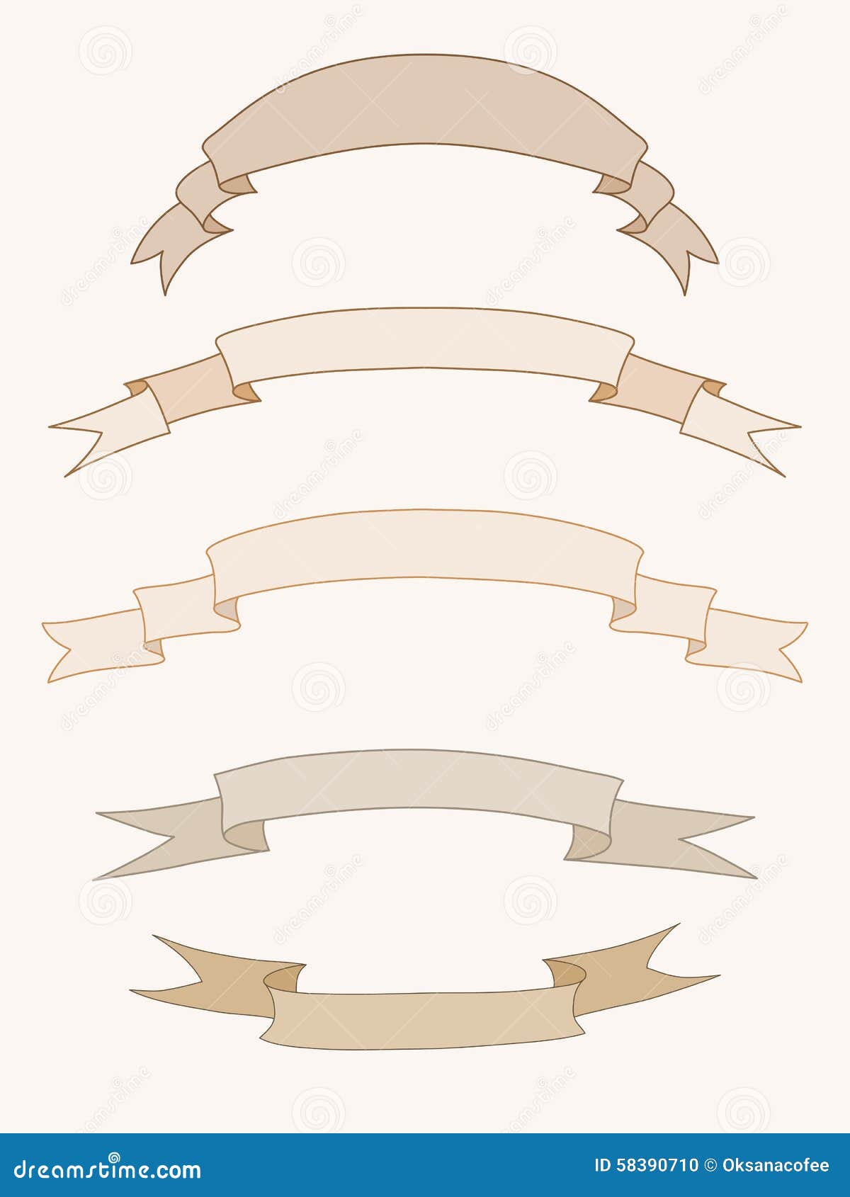 Ribbon. stock vector. Illustration of abstract, classic - 58390710