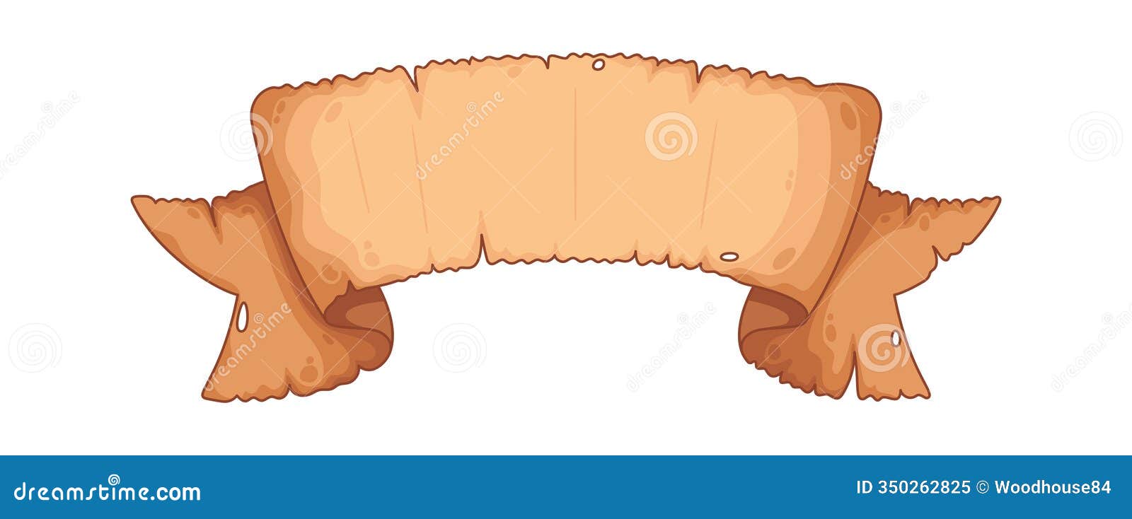 Ribbon Shape Paper Scroll Element Cartoon Vector | CartoonDealer.com ...