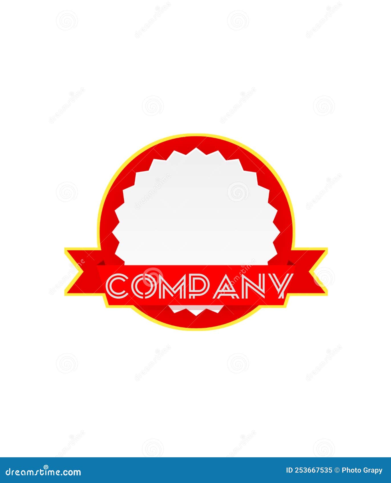 Ribbon Shaped Logo stock illustration. Illustration of element - 253667535