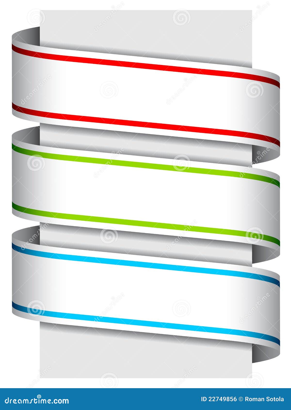 Ribbon signs stock vector. Illustration of blank, paper - 22749856