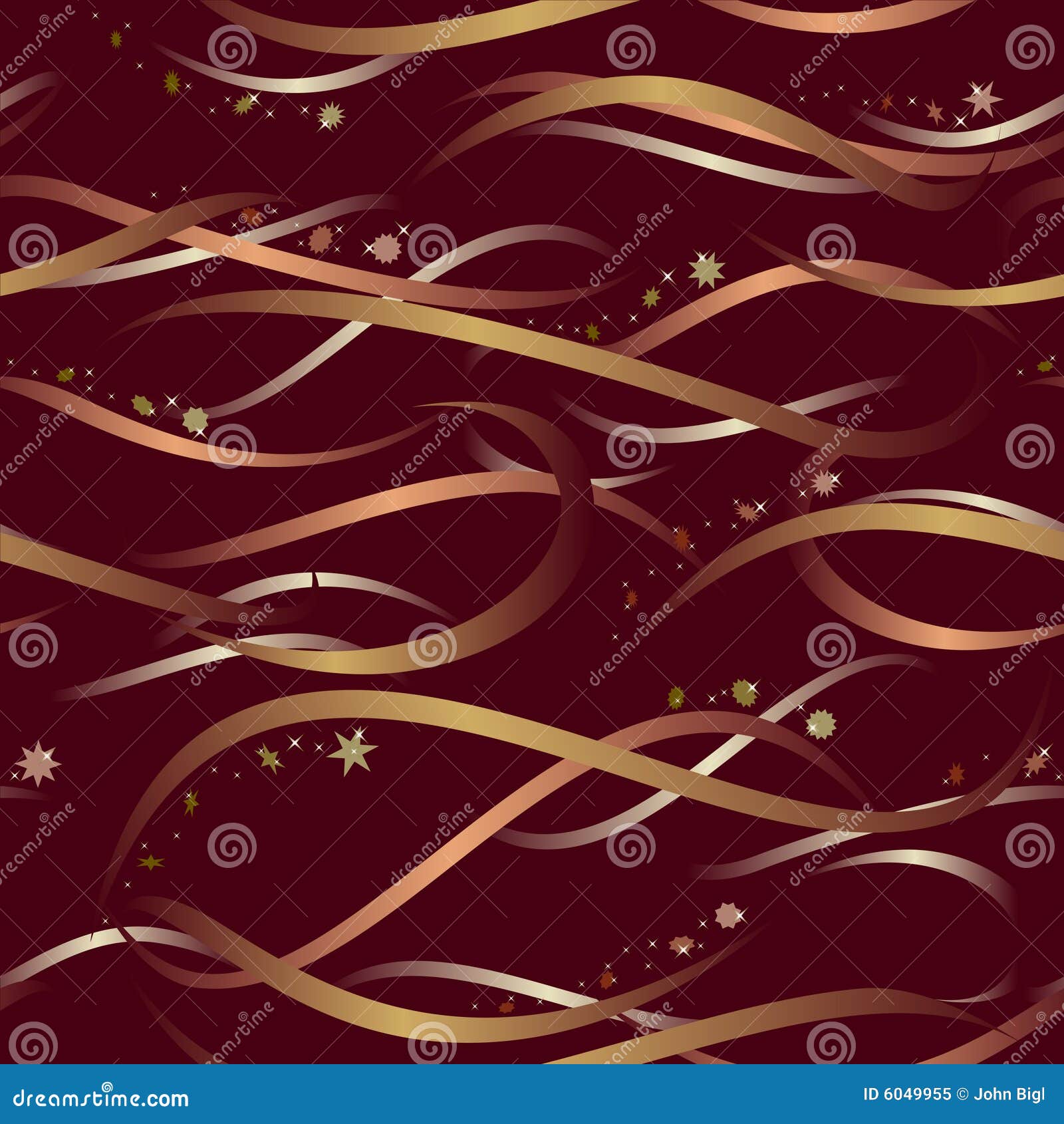 Ribbon and Stars Background Stock Vector - Illustration of glitter ...