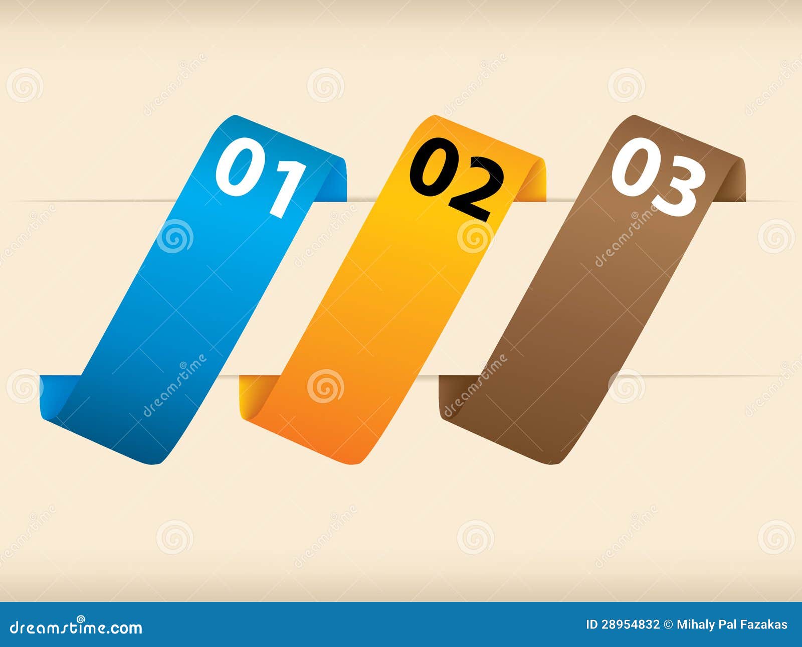 Ribbon stationary design stock vector. Illustration of infographic ...