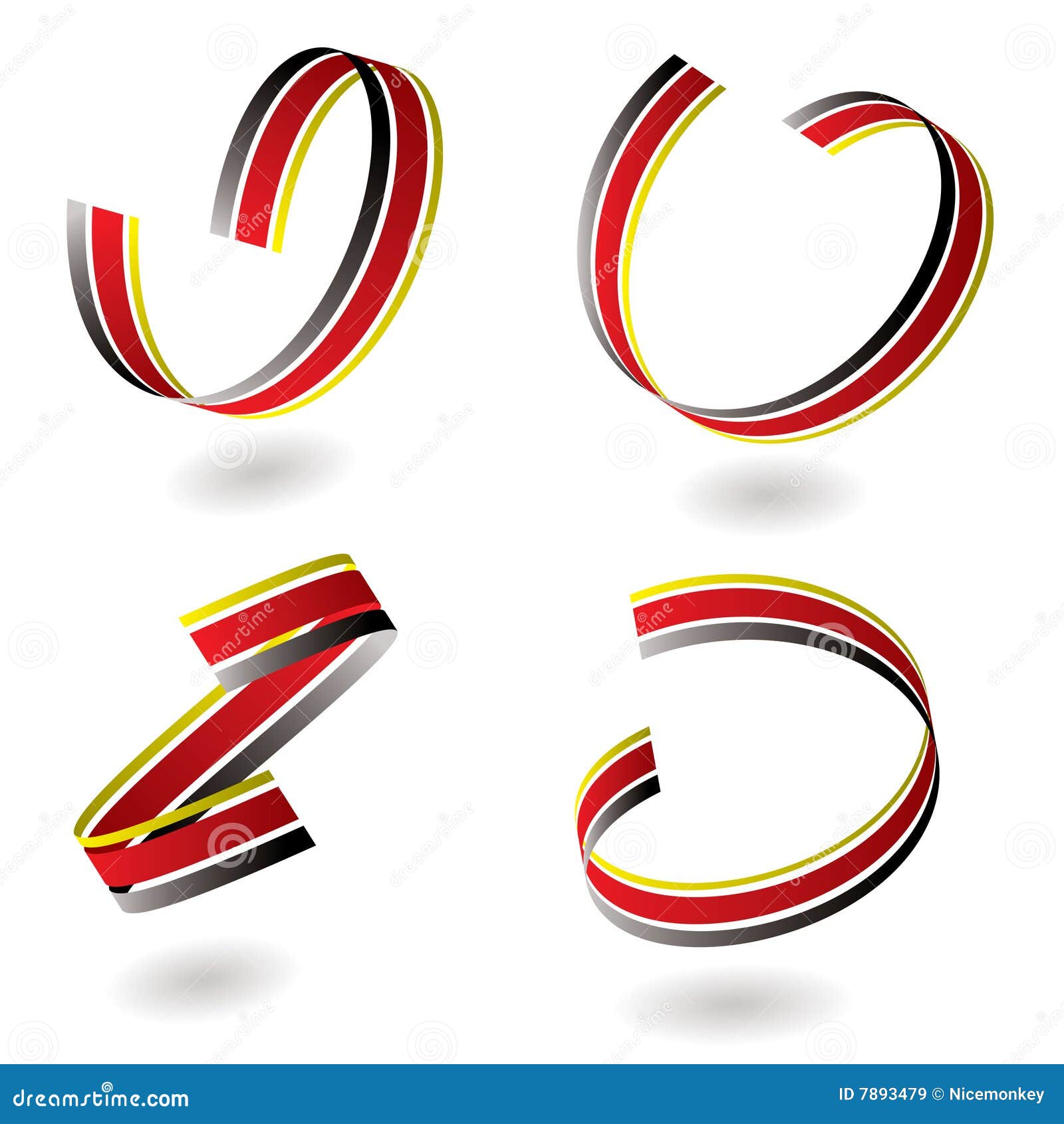 Ribbon swirl gradient stock vector. Illustration of collection - 7893479