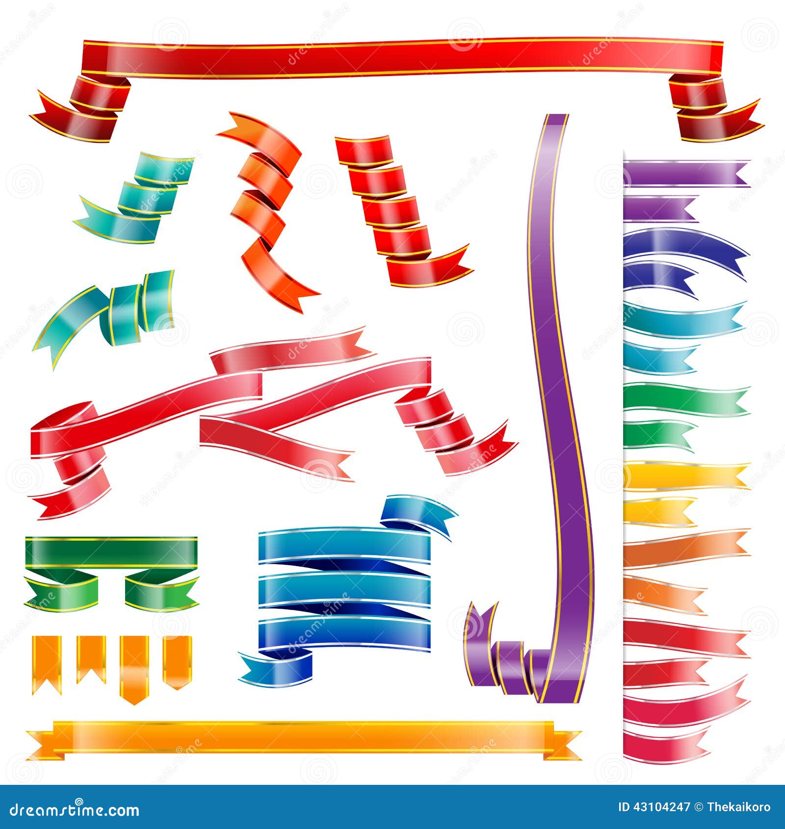 Ribbon Tag 005 stock vector. Illustration of shine, design - 43104247