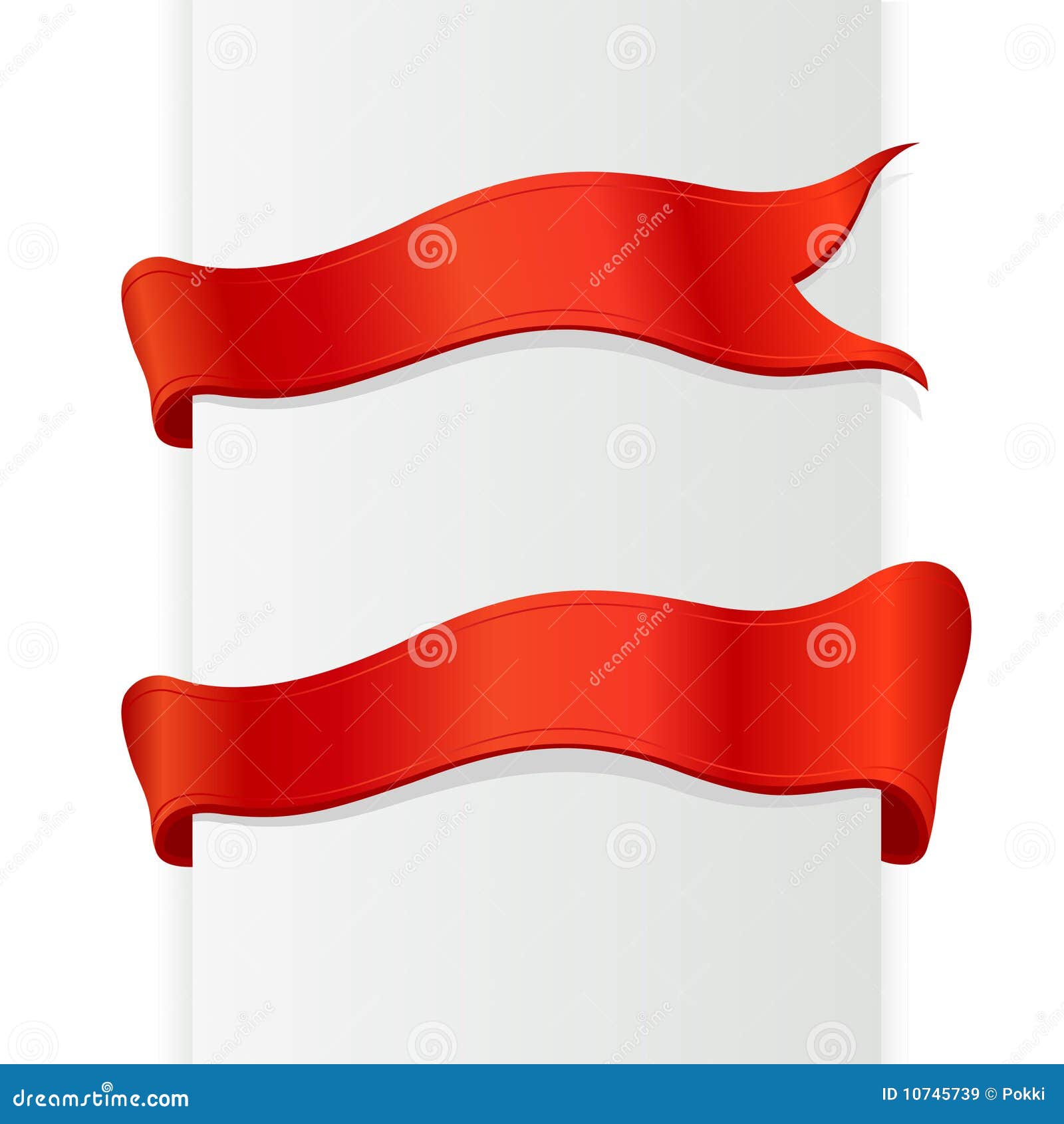 Ribbon for text. stock vector. Illustration of message - 10745739