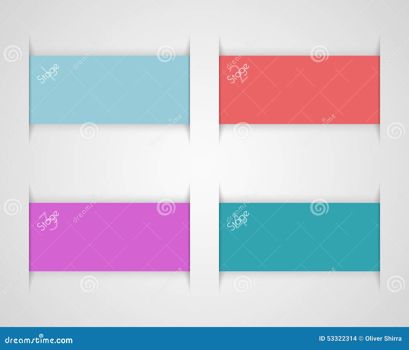 Ribbon Text Banners With Stitches Set Vector Illustration ...