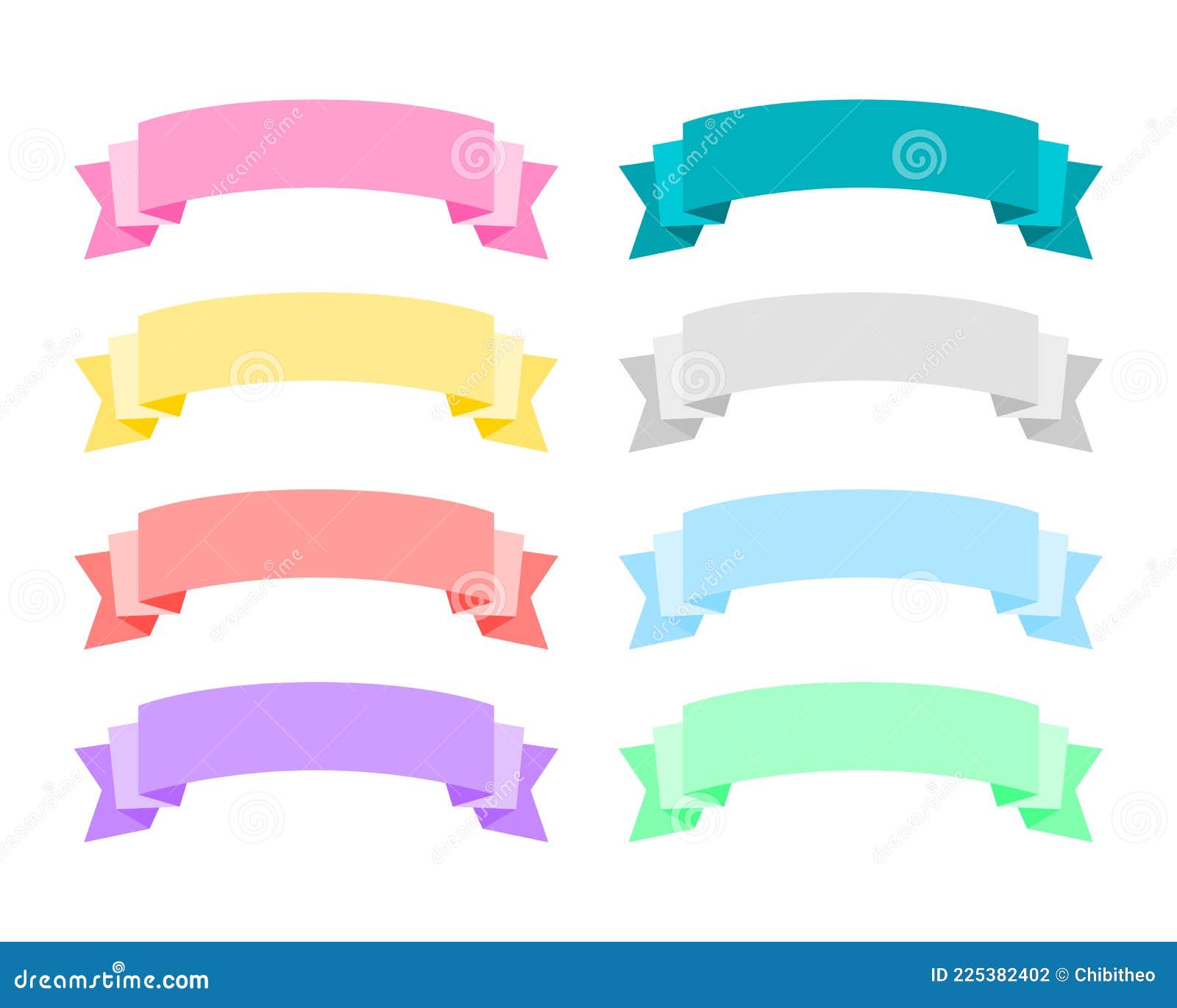 Ribbon Text Label Isolated on White Background Stock Vector ...