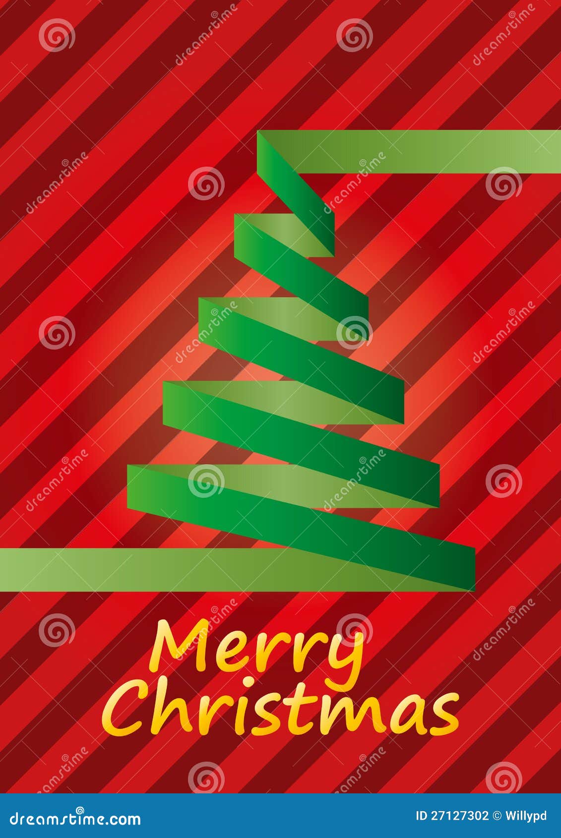 Ribbon tree stock vector. Illustration of gift, decoration - 27127302