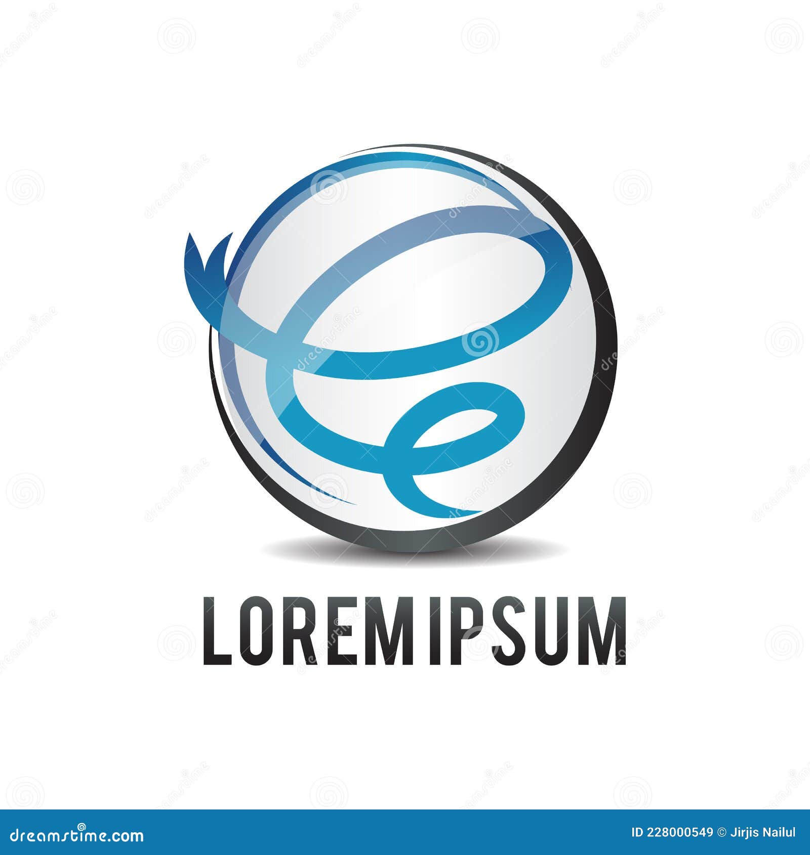 Ribbon Twirling for Element Design Symbol Stock Vector - Illustration ...