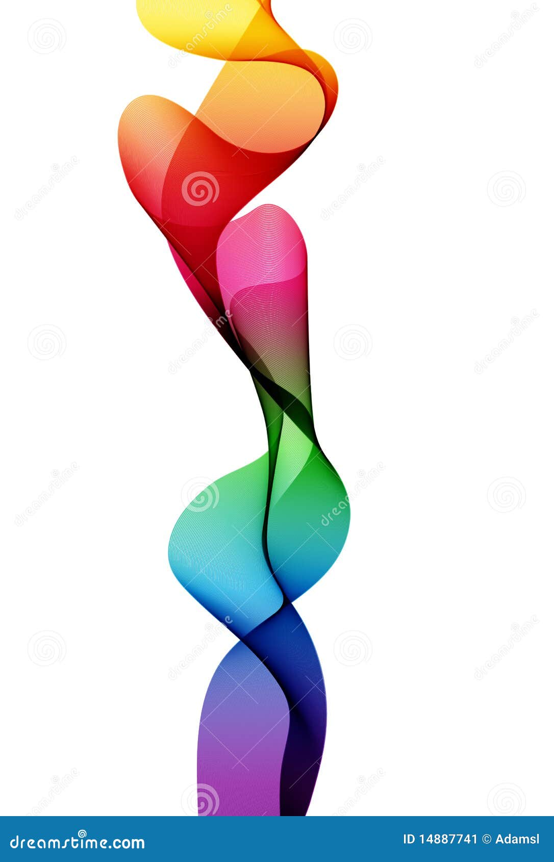 Ribbon Wave stock vector. Illustration of copyspace, flow - 14887741