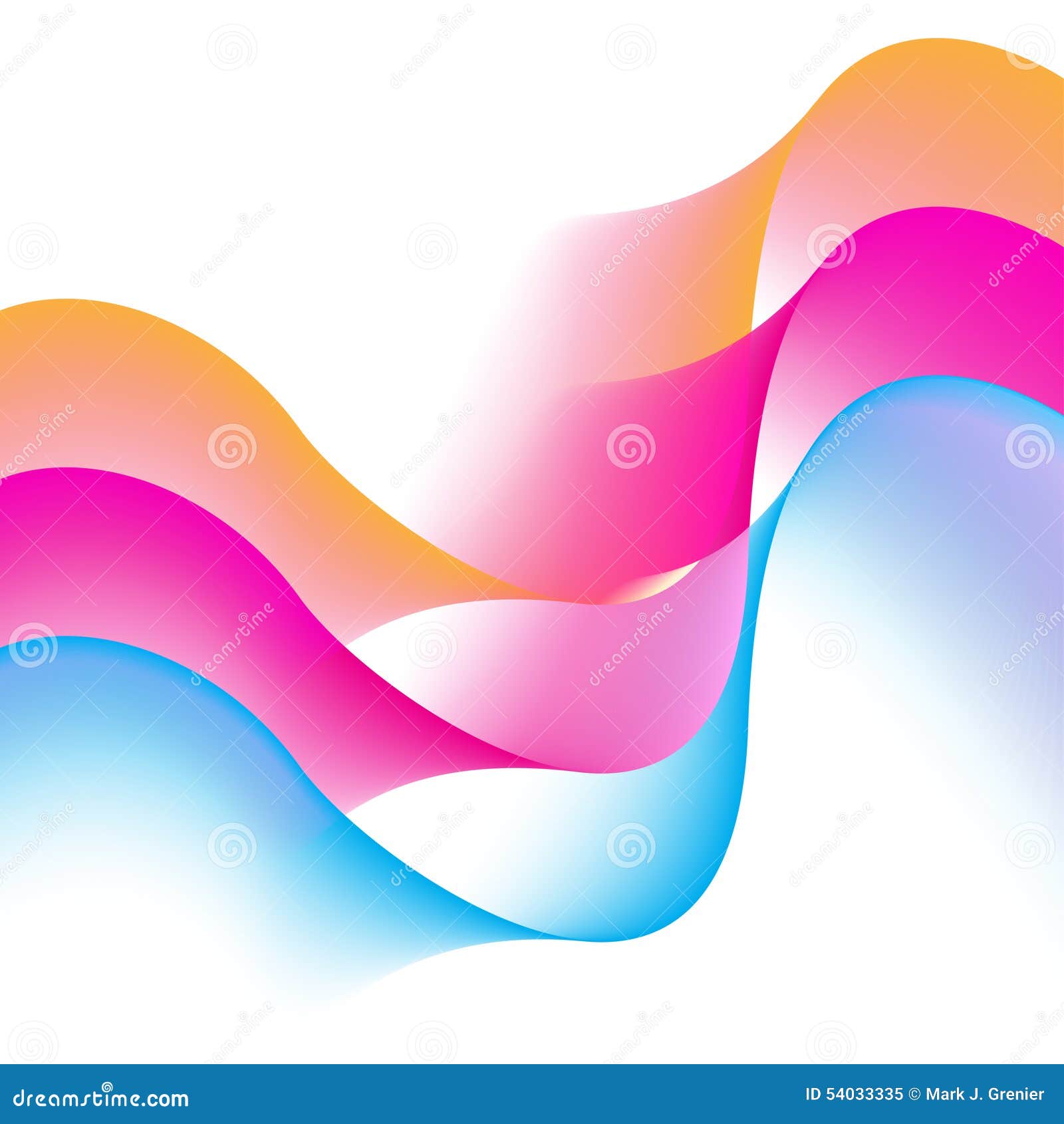 Ribbon Waves stock illustration. Illustration of waves - 54033335