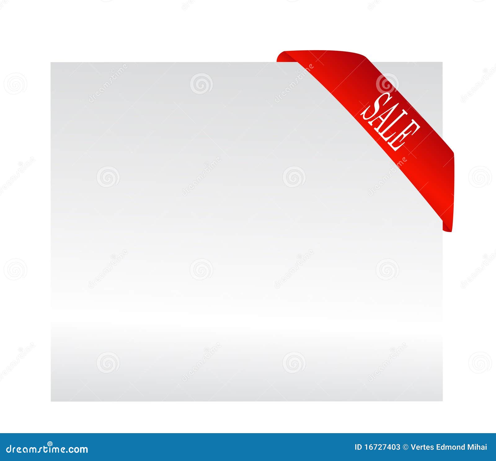 Ribbon Wrapped Around the Card Stock Vector - Illustration of ...