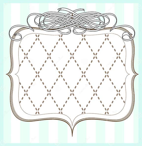 Ribbon wrapped frame stock illustration. Illustration of elegant - 10783312