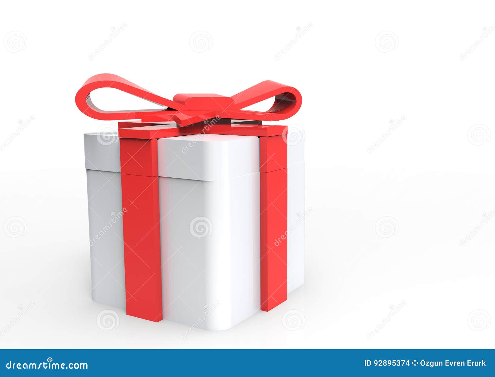 Ribbon Wrapped Gift Package Stock Illustration - Illustration of ...