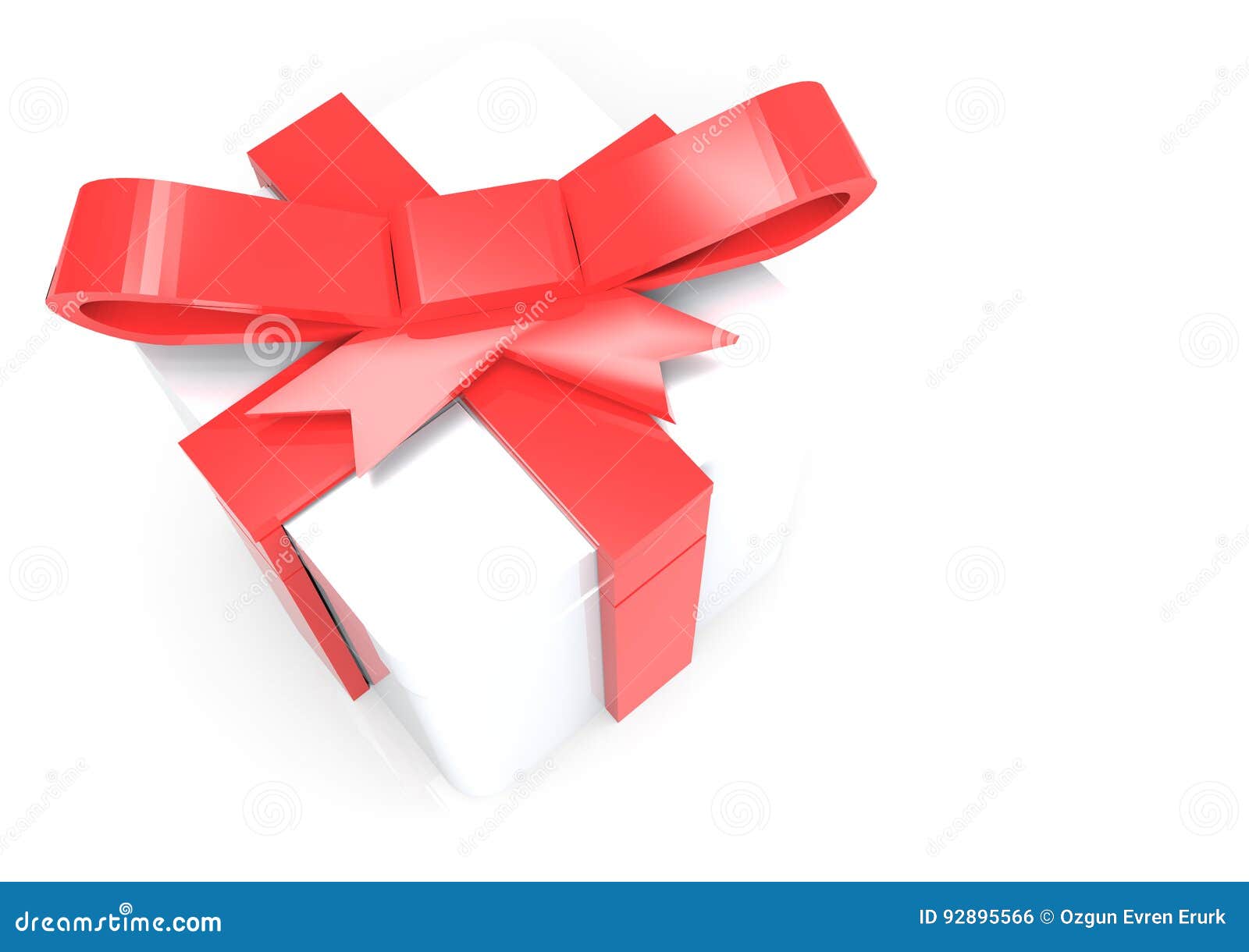 Ribbon Wrapped Gift Package Stock Illustration - Illustration of ...