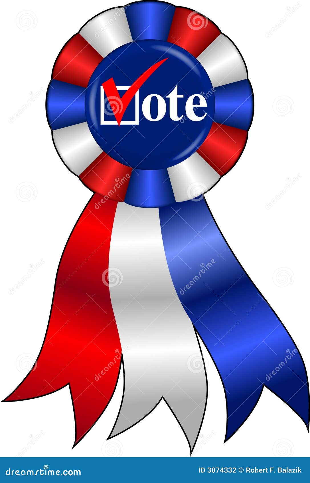 Ribbon02 stock vector. Illustration of elect, nation, politics - 3074332