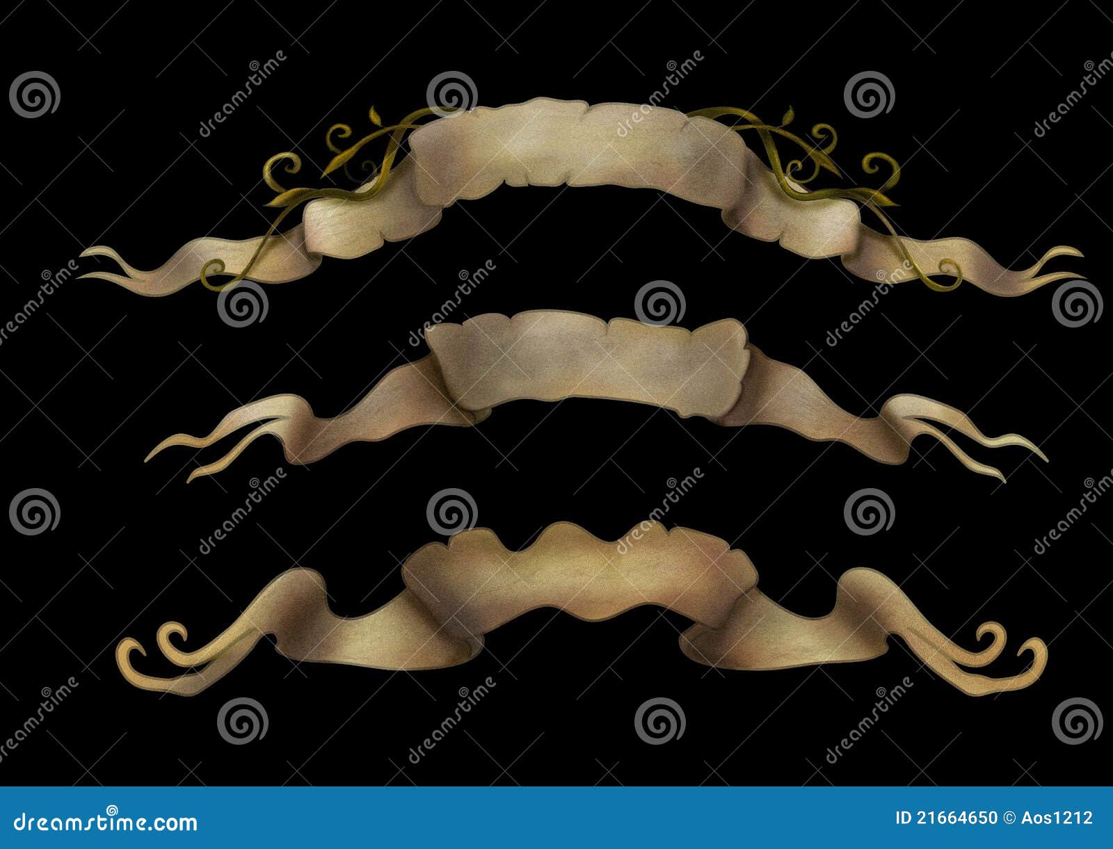 Ribbons stock illustration. Illustration of victorian - 21664650