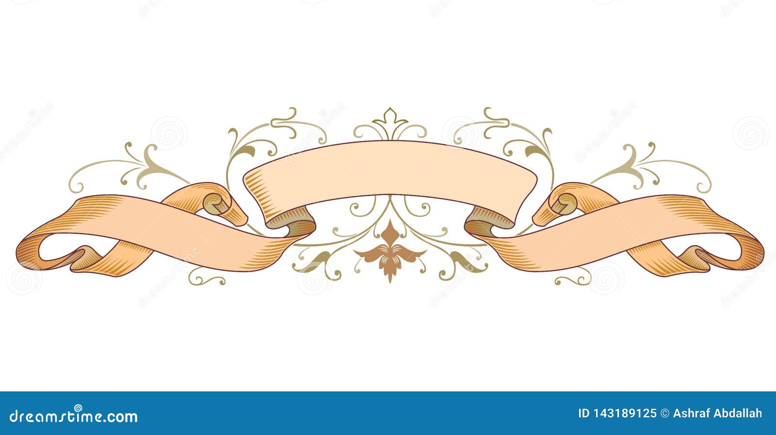 Ribbons Banners Frames Illustration Vector Stock Vector - Illustration ...