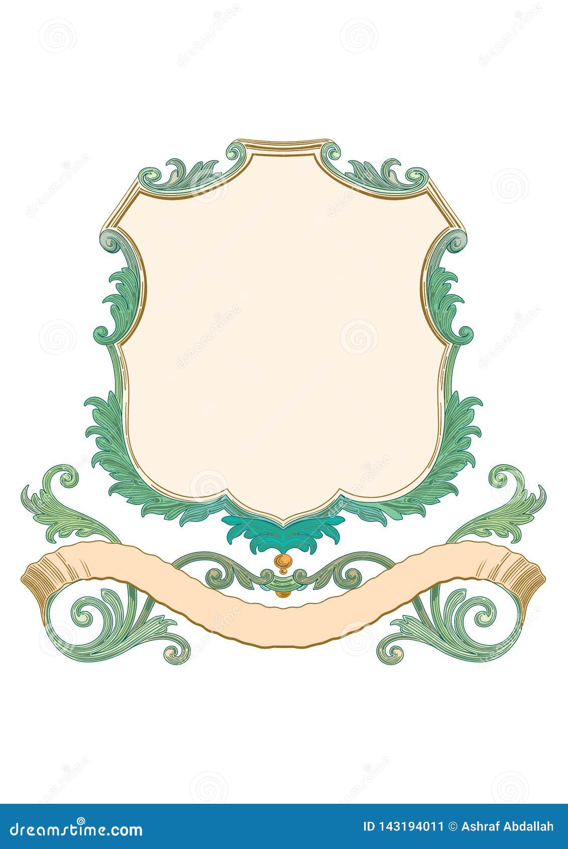 Ribbons Banners Frames Illustration Vector Stock Vector - Illustration ...