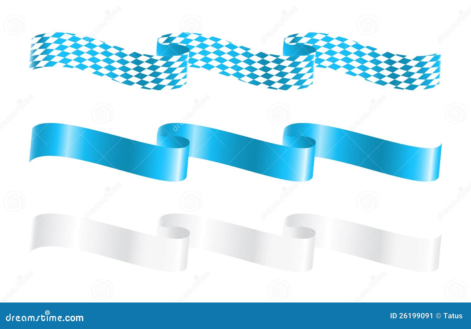 Ribbons in bavarian colors stock vector. Illustration of design - 26199091