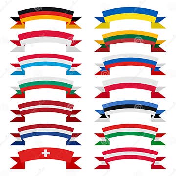 Ribbons of countries stock vector. Illustration of geography - 58651449