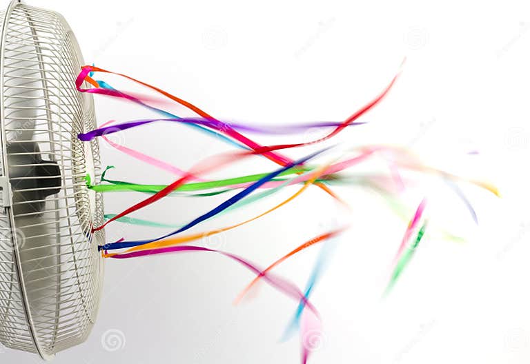 Ribbons on a Fan stock image. Image of electricity, ribbons - 26434129