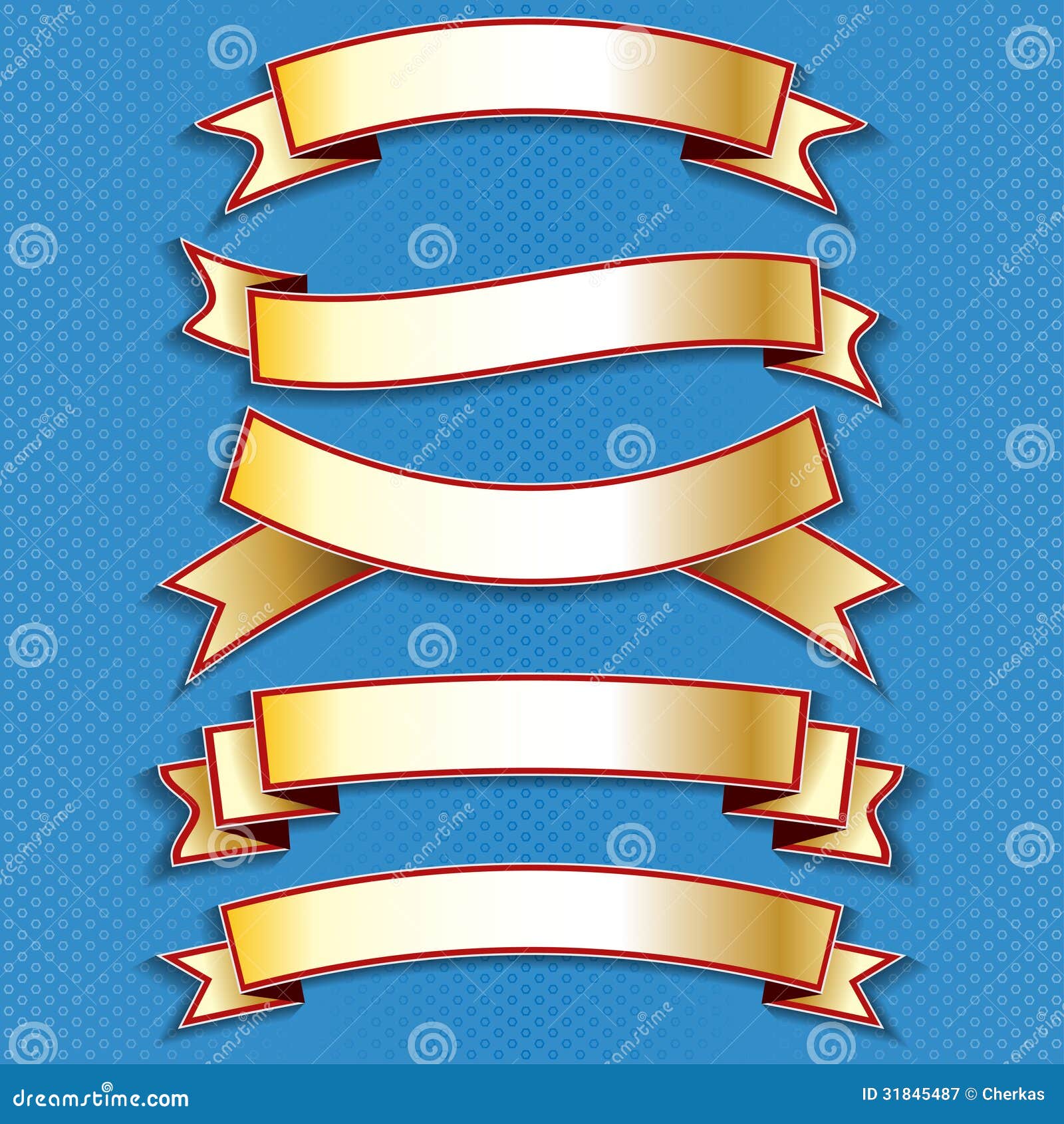 Ribbons flags stock vector. Illustration of fluttering - 31845487