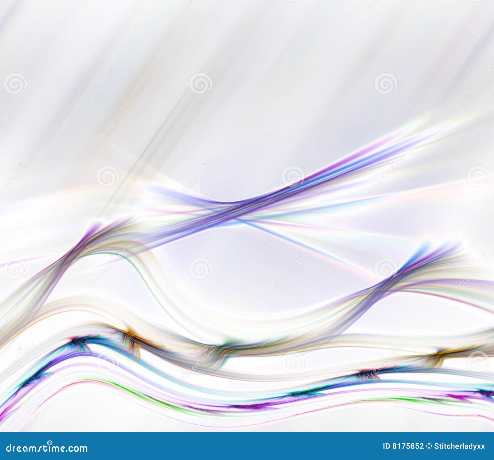 Ribbons and Flows Abstract stock illustration. Illustration of pastel ...