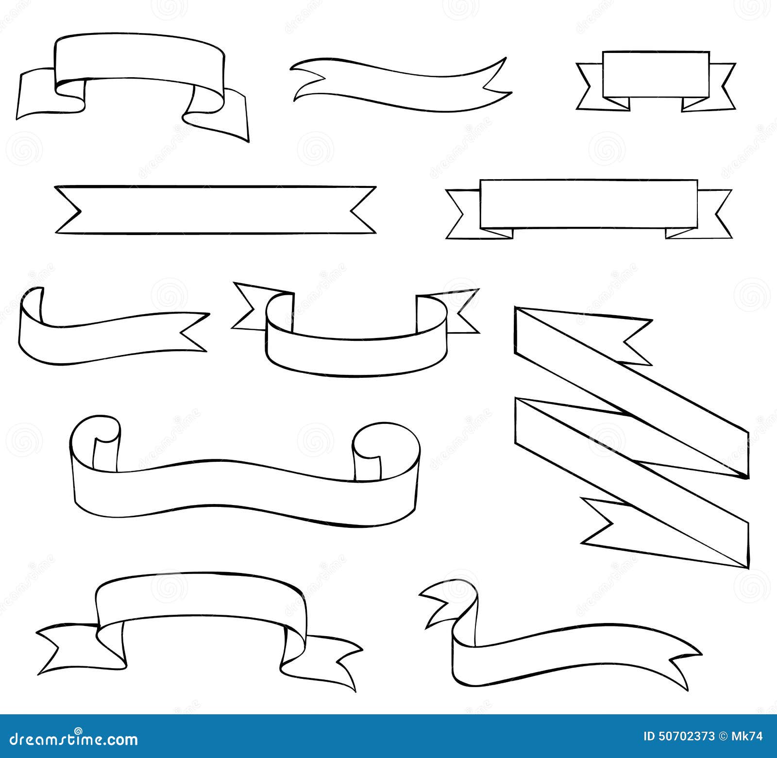 Ribbons stock vector. Illustration of black, element - 50702373