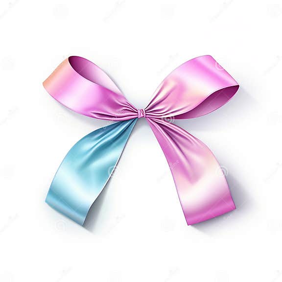 Ribbons of Support on White Background Stock Illustration ...