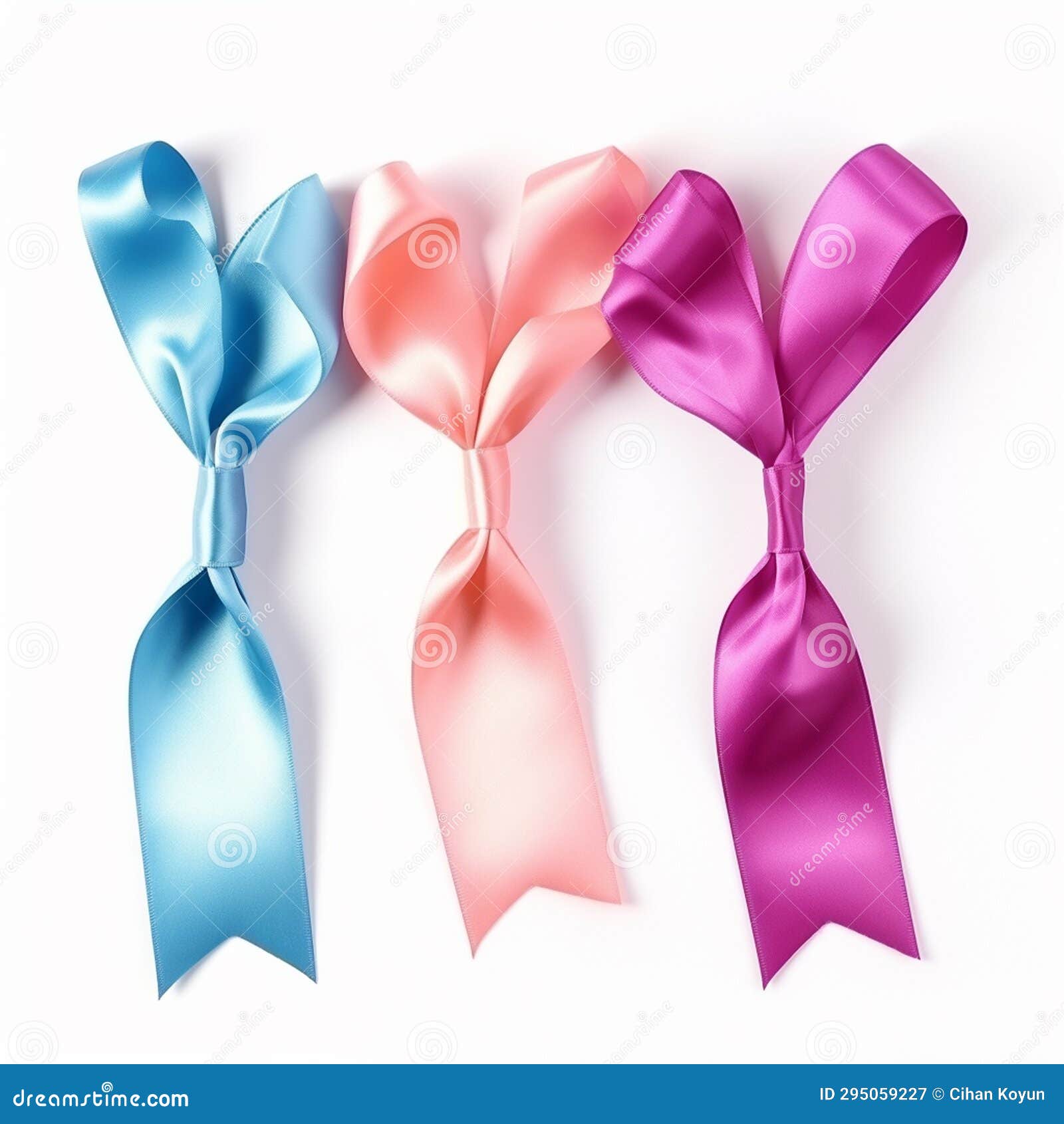 Ribbons of Support for those Who Fight Stock Illustration ...