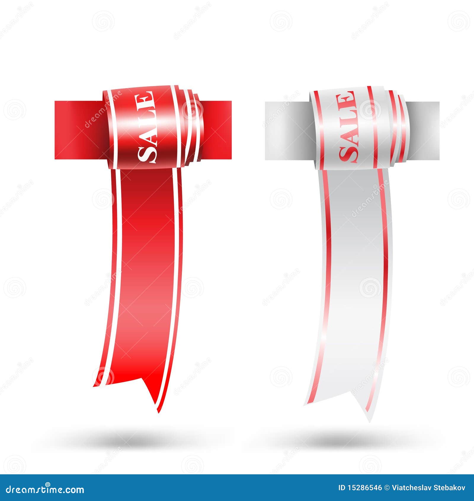 Ribbons. Vector Illustration Stock Vector - Illustration of price, card ...