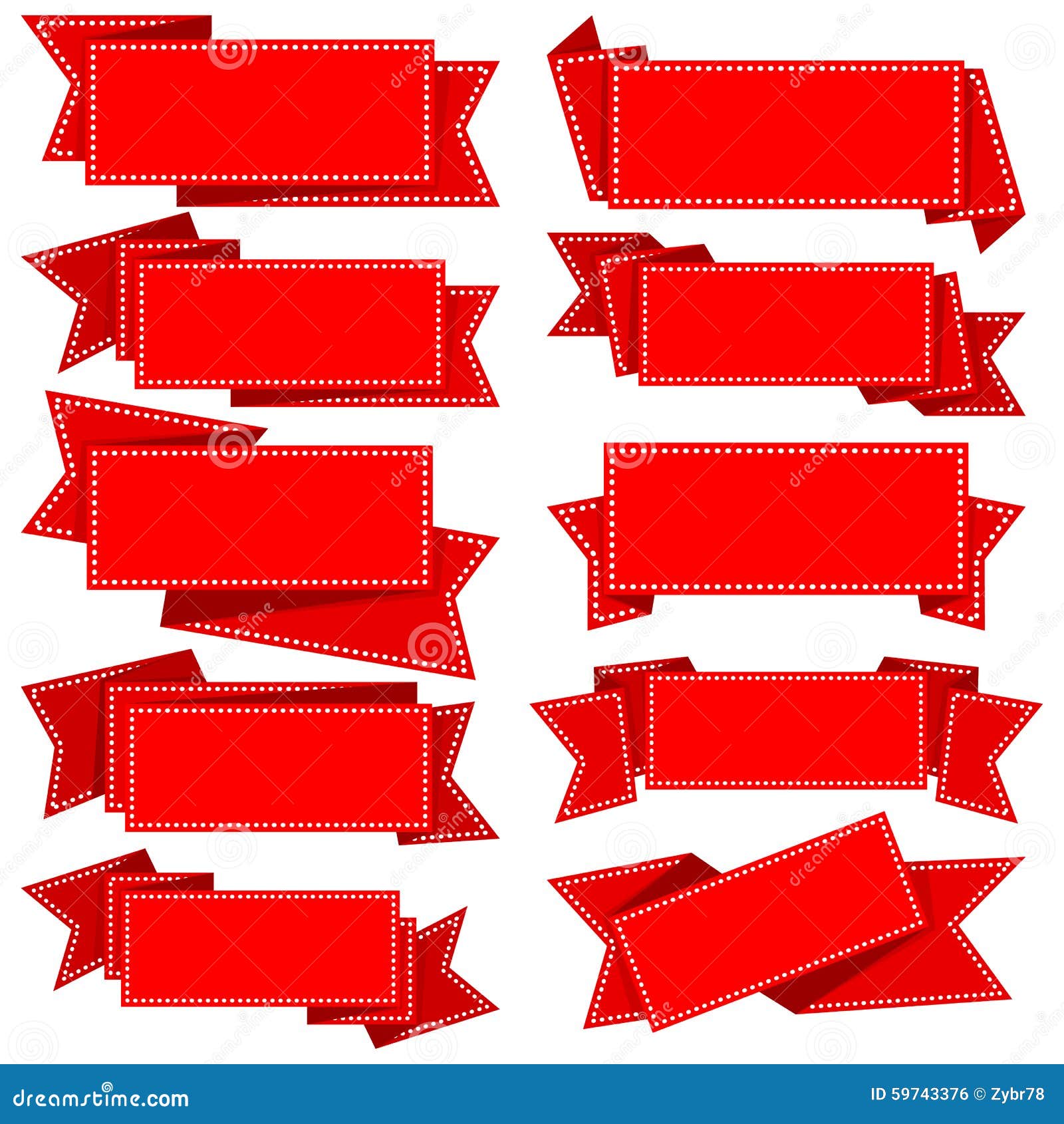 Ribbons. Vector Illustration Stock Vector - Illustration of award ...