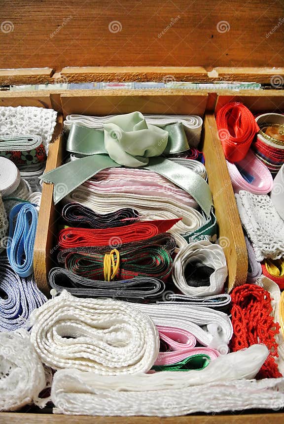 Ribbons wood box stock photo. Image of beautiful, together - 78744622