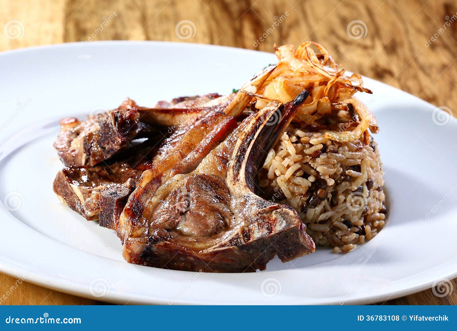 Ribbs stock photo. Image of plate, food, barbeque, cornmeal - 36783108