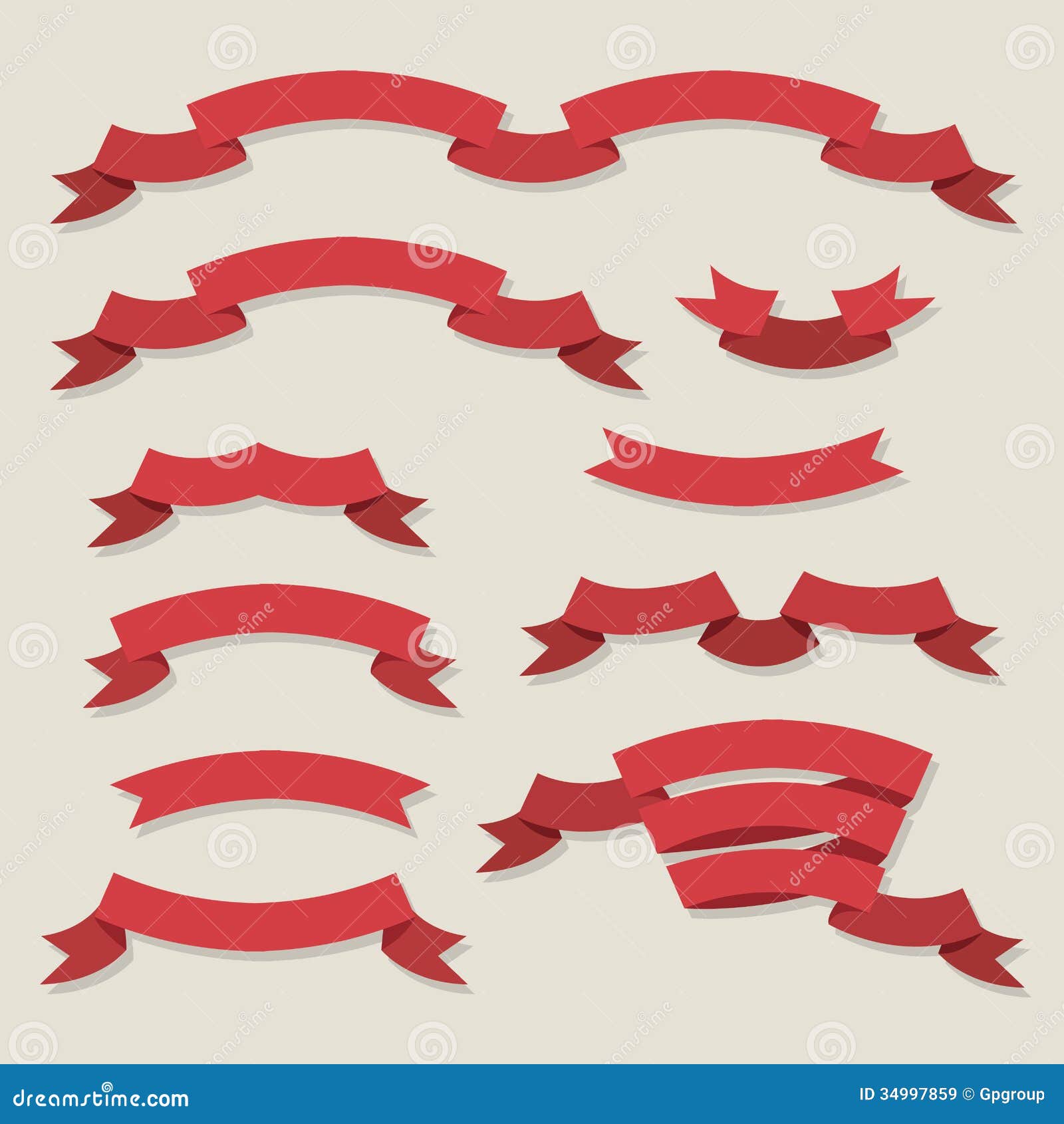 Riboons design stock vector. Illustration of modern, concept - 34997859