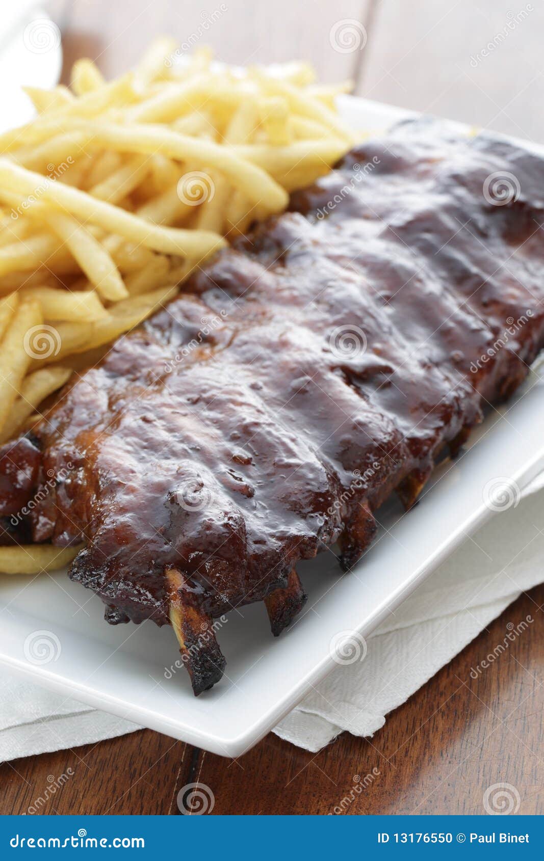 Ribs meal stock photo. Image of restaurant, potato, dinner - 13176550