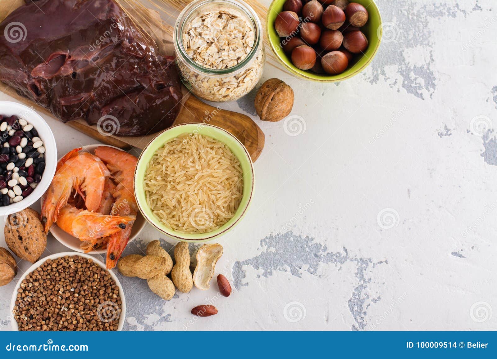 Ricchi Dell'alimento Di Minerale Di Rame Fotografia Stock - Immagine di ...