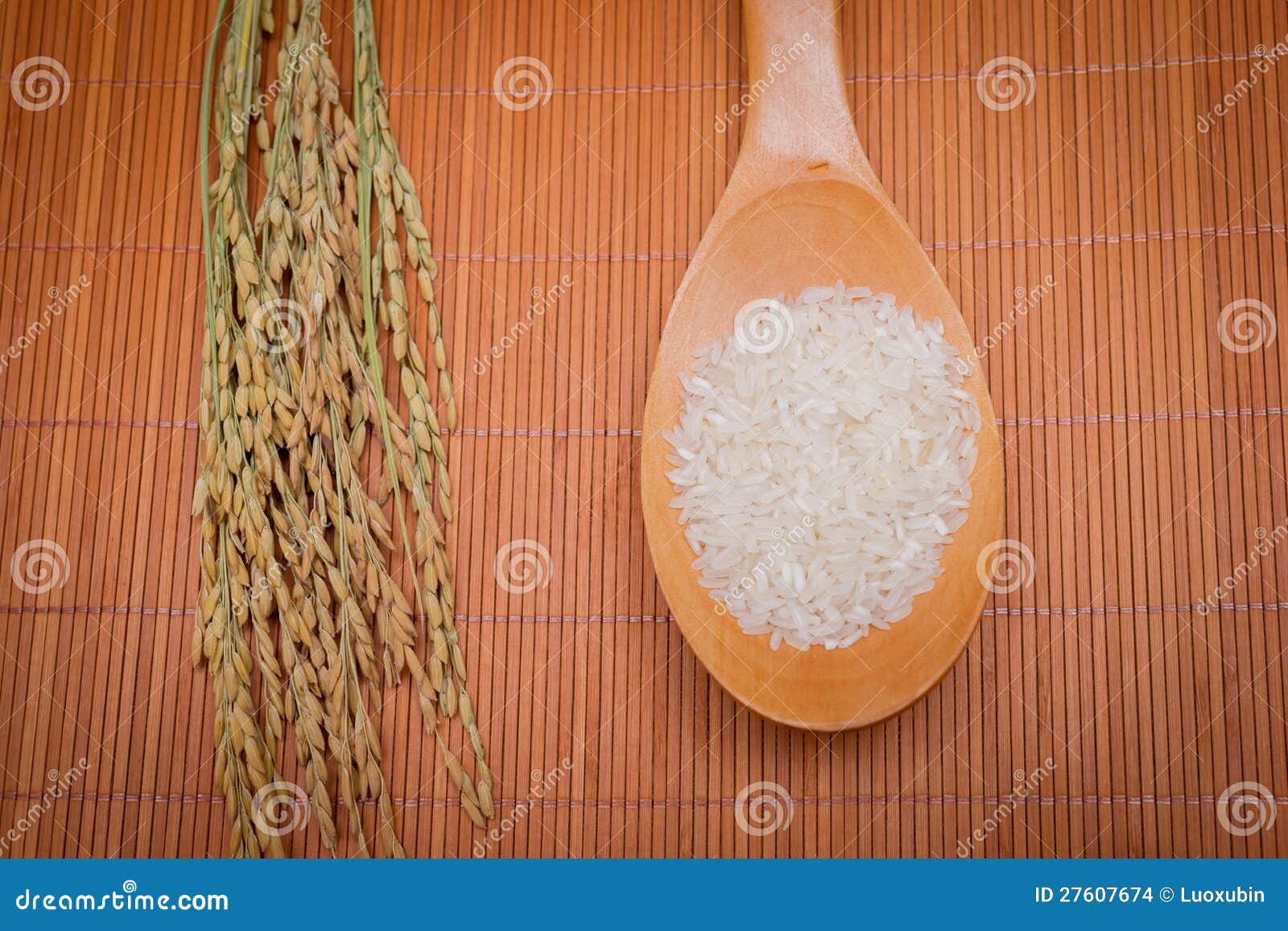 The rice stock photo. Image of bamboo, food, grain, cereal - 27607674
