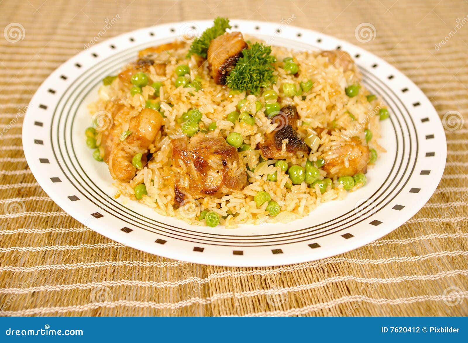 Rice stock photo. Image of carbohydrates, prepared, plate - 7620412