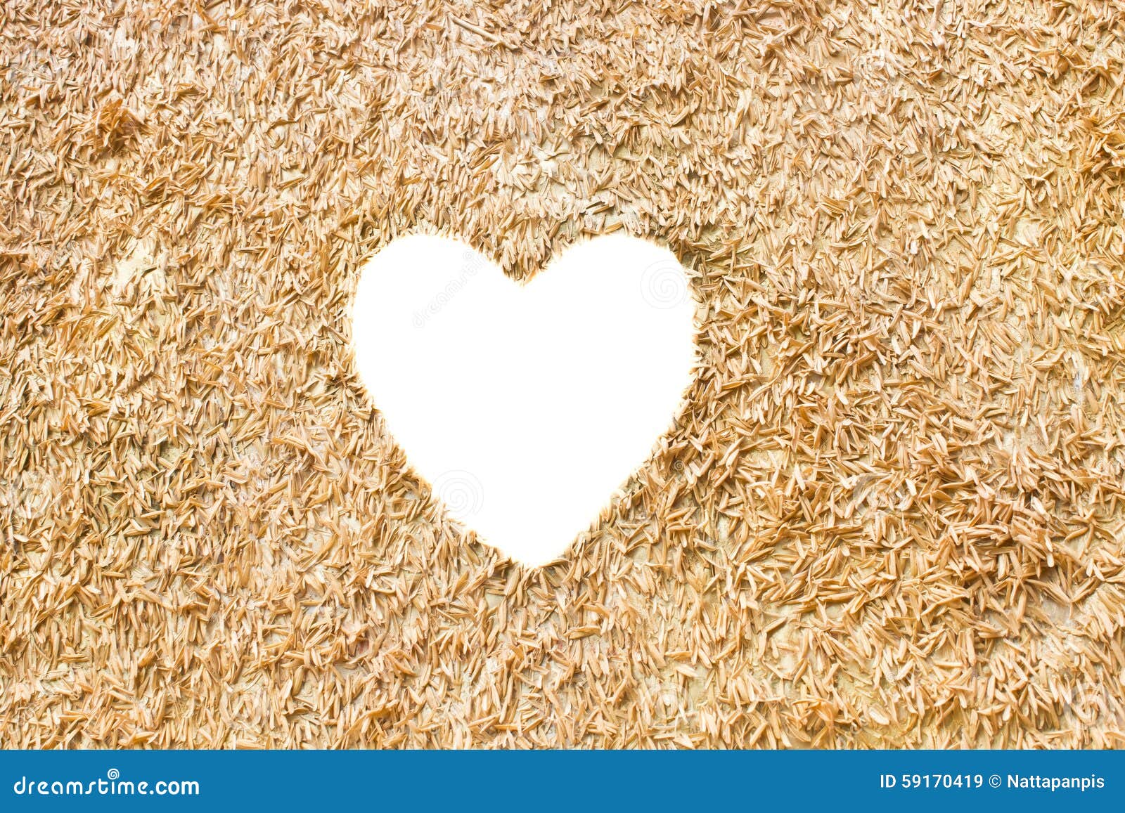 Rice Art Made of Rice Chaff Stock Image - Image of idea, heart: 59170419