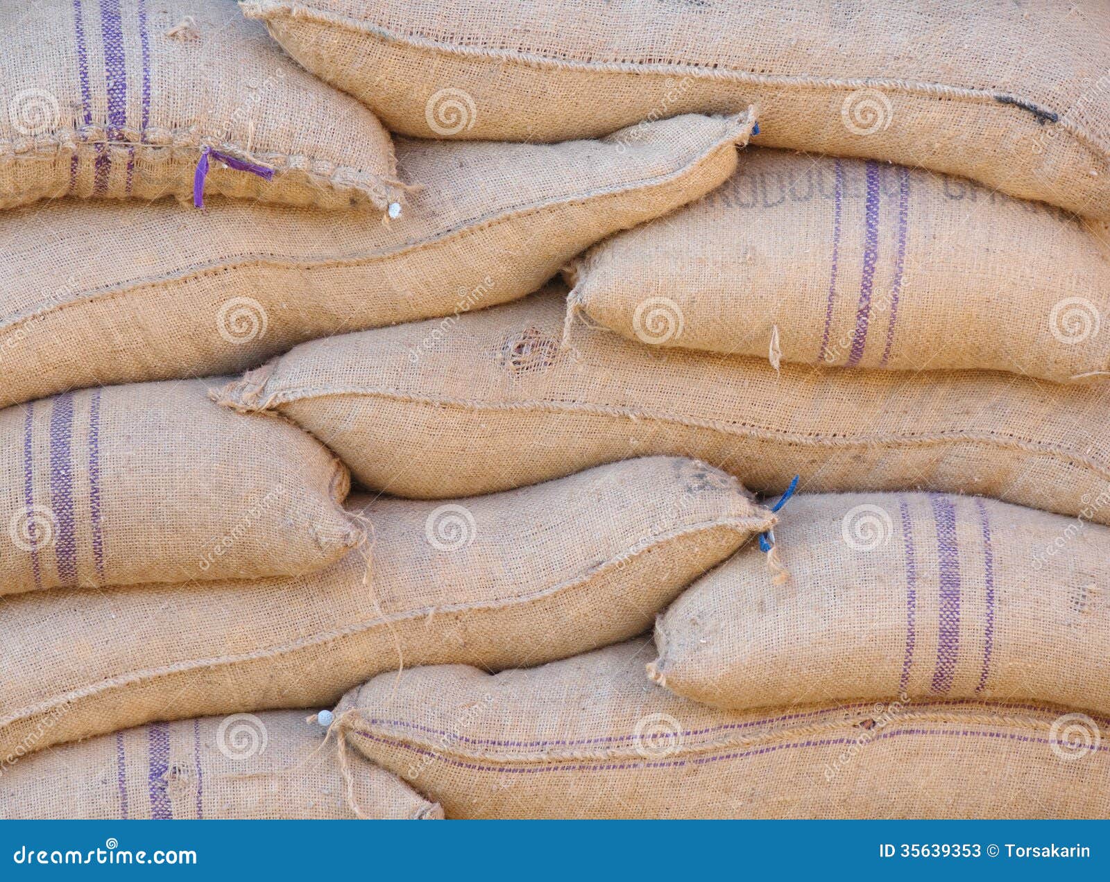 Rice in bag from warehouse stock image. Image of straw - 35639353