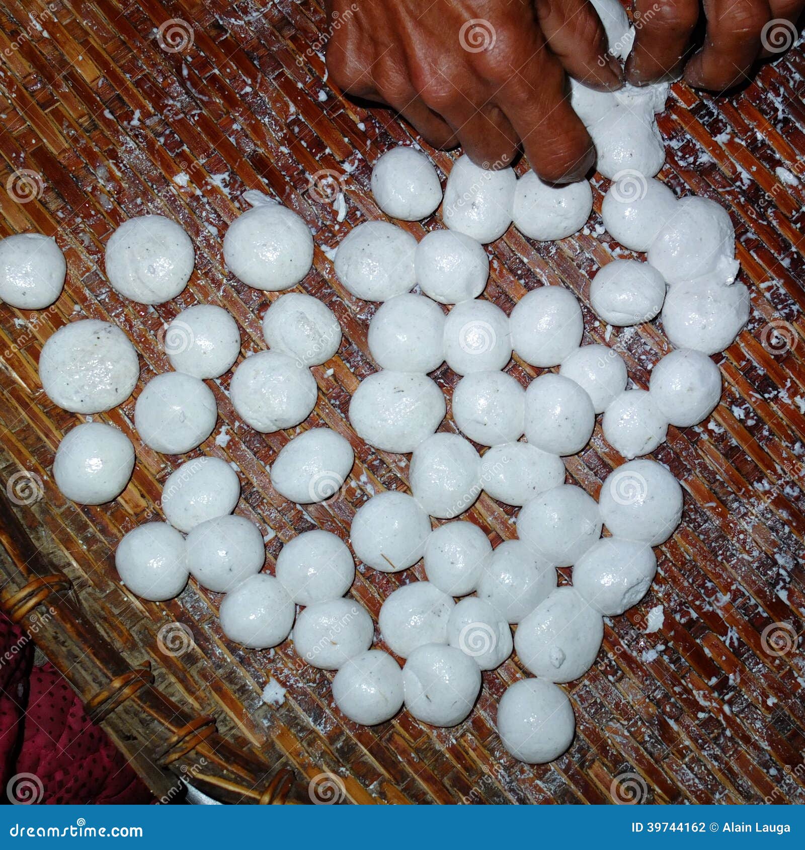 Rice balls. stock photo. Image of cooking, real, laotian - 39744162